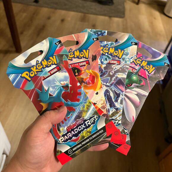 Pokemon | Toys | Pokemon Paradox Rift 4x Hard Sleeved Booster Packs New ...